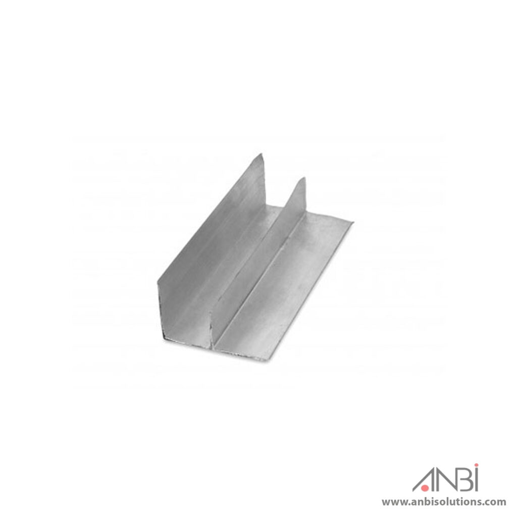 ANBI Aluminium F Flange 20mm x 4Mtr Length