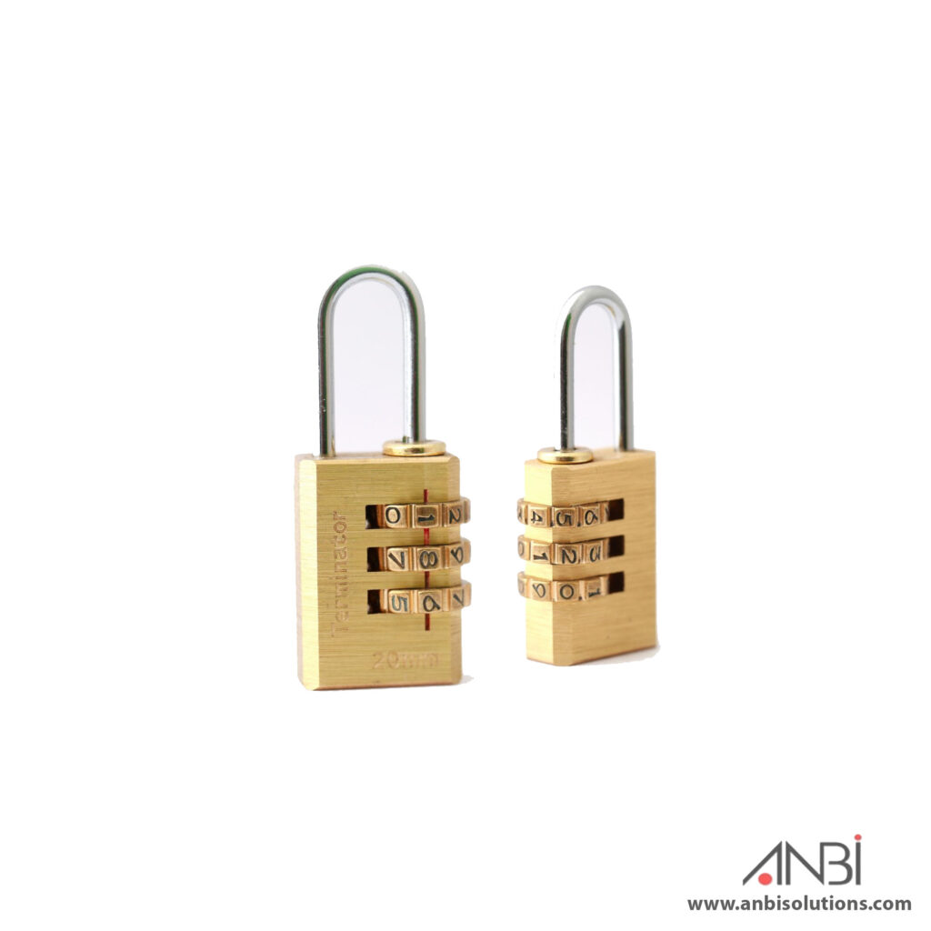 TERMINATOR Brass Combination Padlock