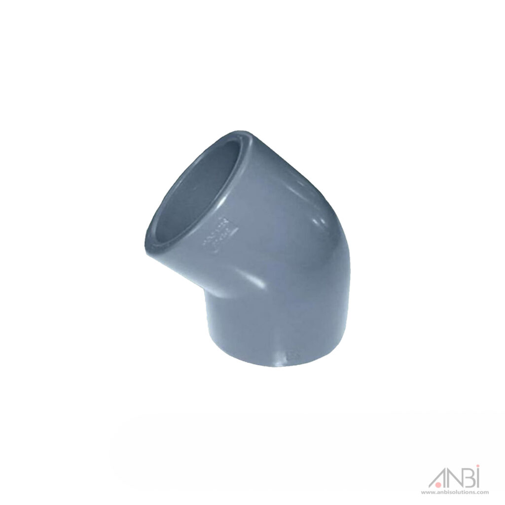Atlas Elbow Pipe HP PVC Fitting 45 Degree