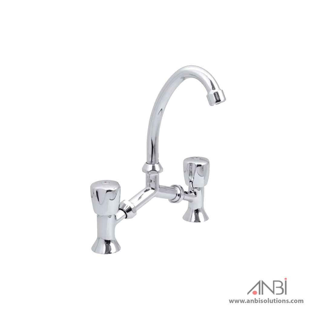 ANBI Dual Handle Basin Bridge Mixer ABB-207-CP