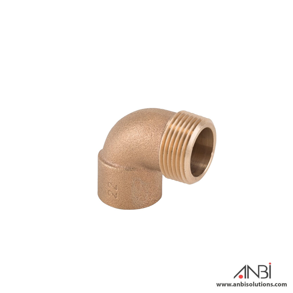 Bronze End Feed Adaptor Male Elbow
