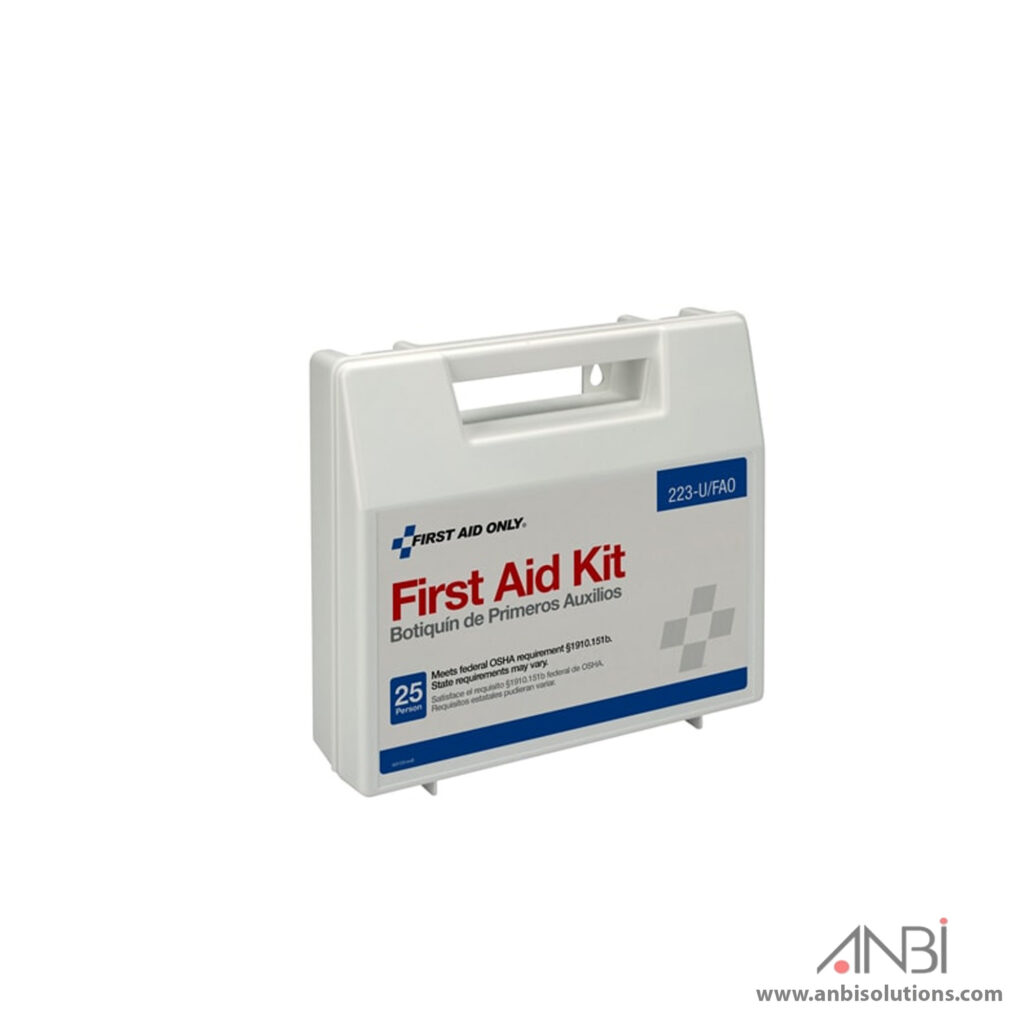 FIRST AID ONLY Kit With Dividers 25 Person