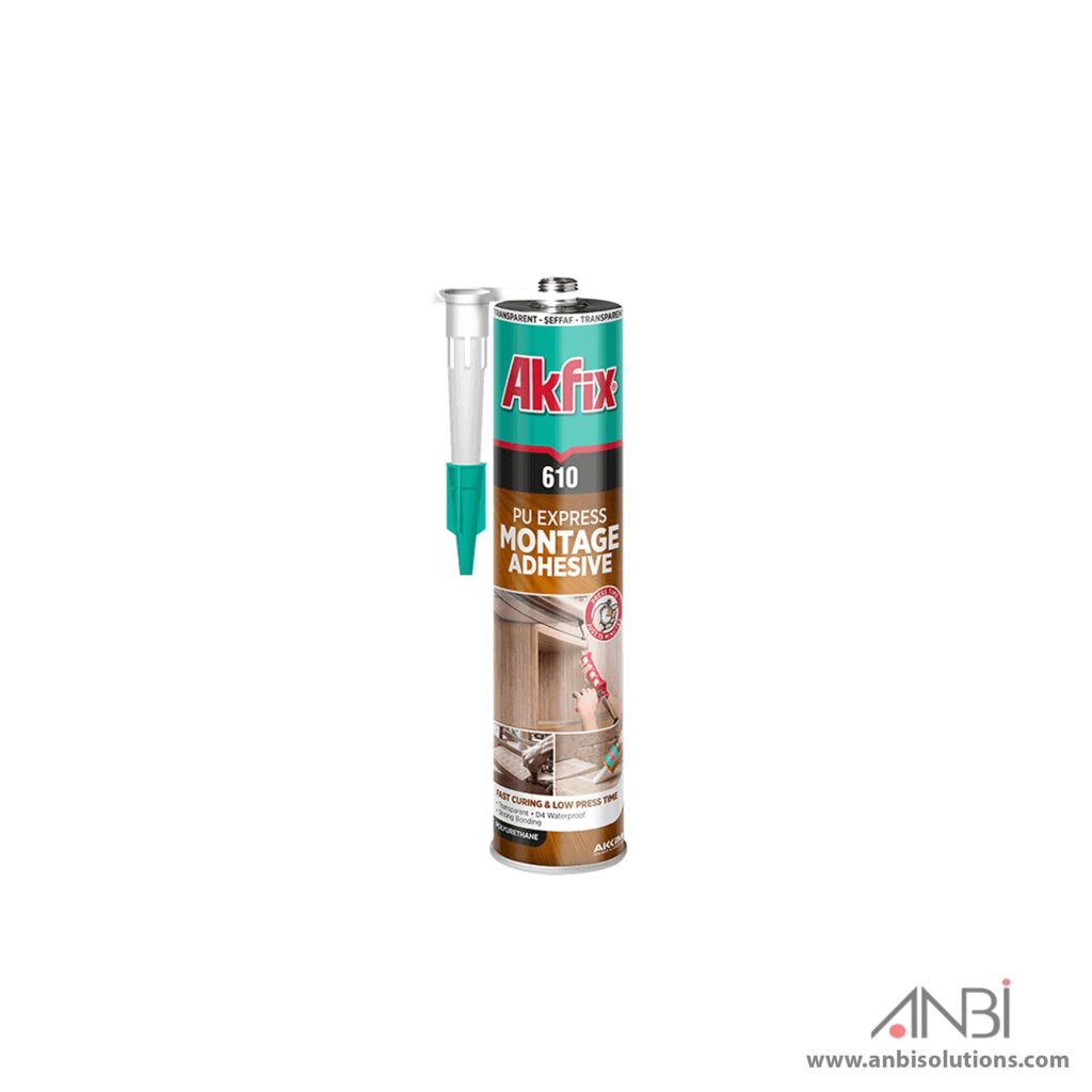 AKFIX PU Express Montage Adhesive Transparent 610 310ml
