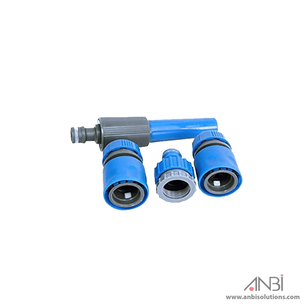 PVC Hose Connector 4 pc set 1/2" - ANBi Online