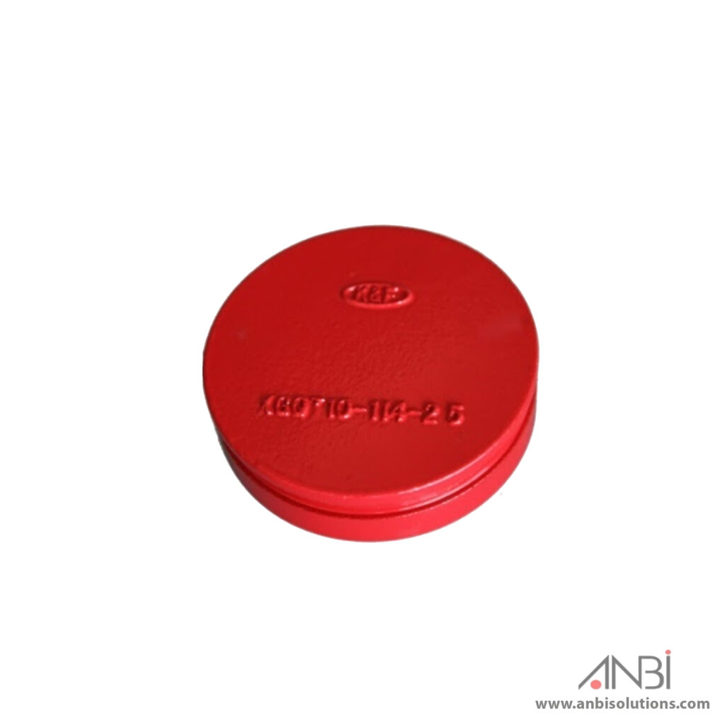 Grooved Cap, Ductile Iron, Red, Made in China | ANBI Online