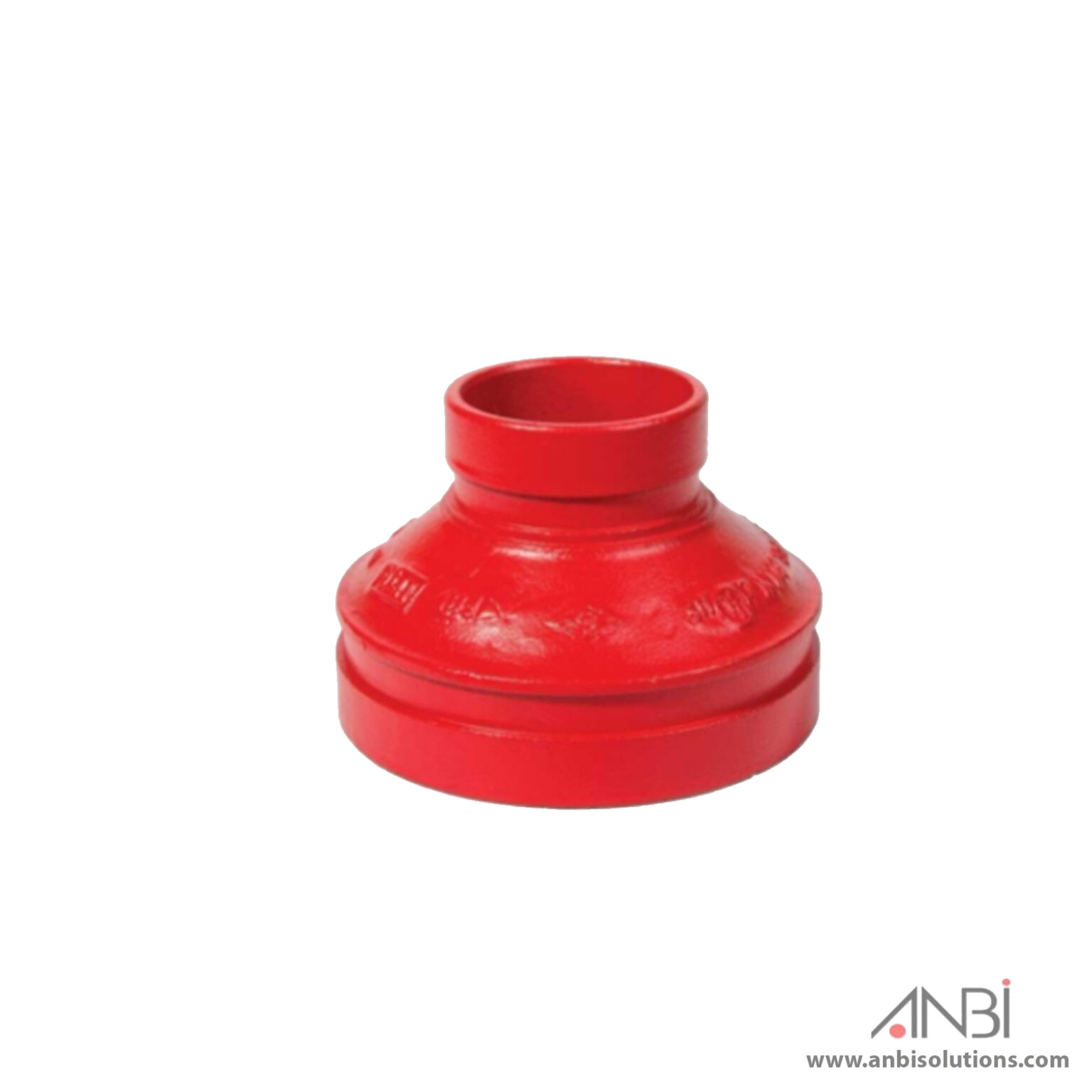 Grooved Concentric Reducer, Ductile Iron, Red, Made in China