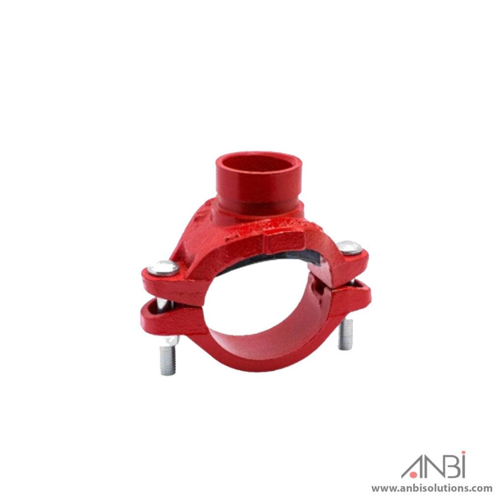 Grooved Mechanical Tee, Ductile Iron, Red, Made in China | ANBI Online