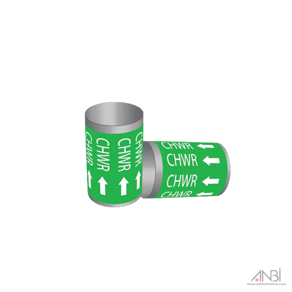 ANBI Identification Labels for CHWR with Arrow (Chilled Water Return)