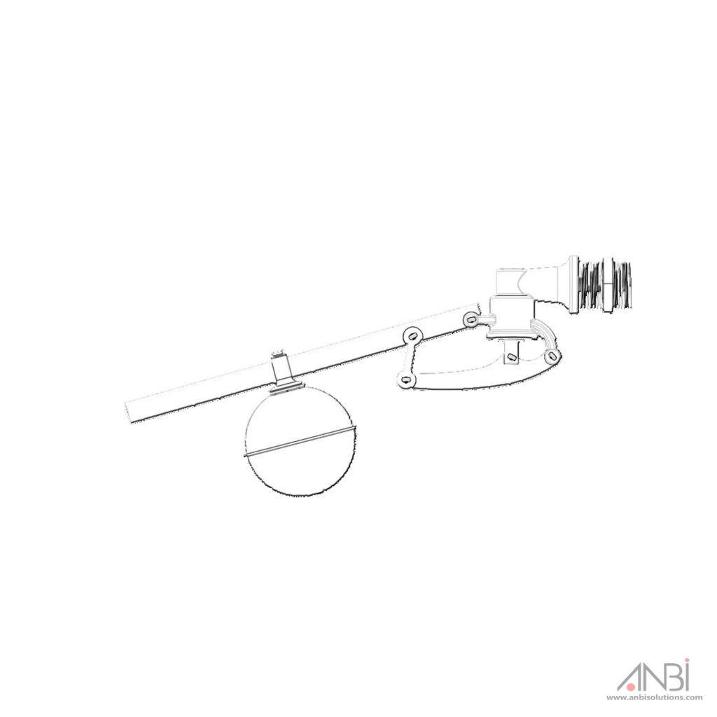 VIR Brass Float Valve Threaded Ends with Copper Float - ANBI Online