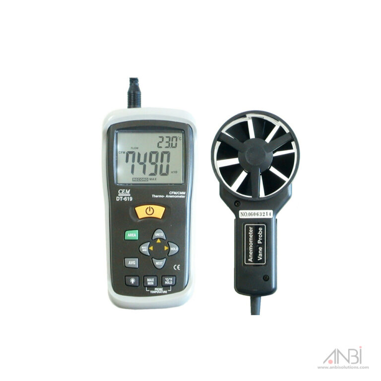 CEM Thermo-Anemometer With CMM CFM Conversion DT619 - ANBI Online