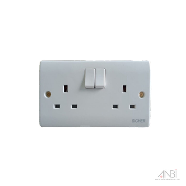 13AMP Switch With Socket Double - ANBI Online