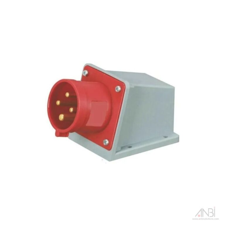 Industrial Wall Mounted Plug 4PIN Red - ANBI Online
